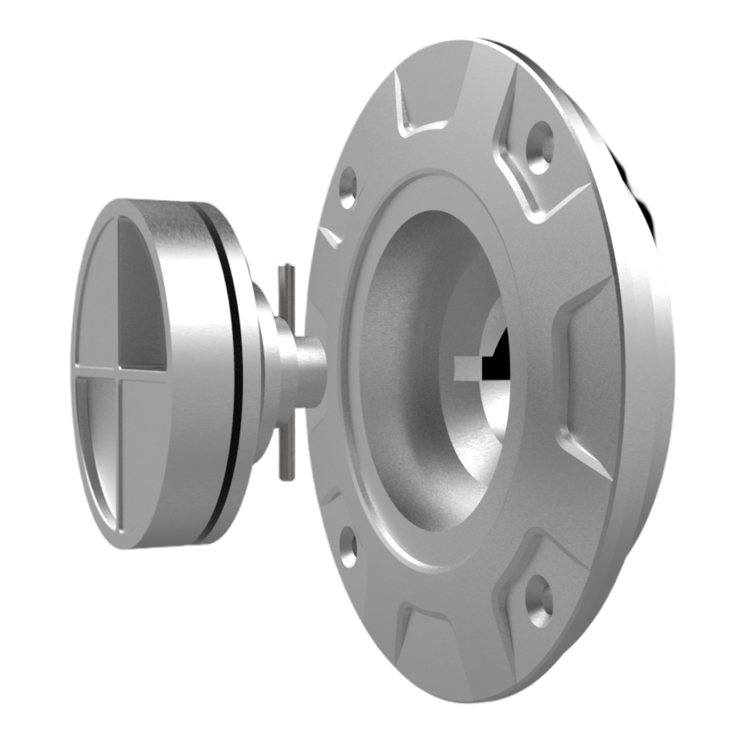 Powerbrick fuel cap Adonized silver – K Parts Holland