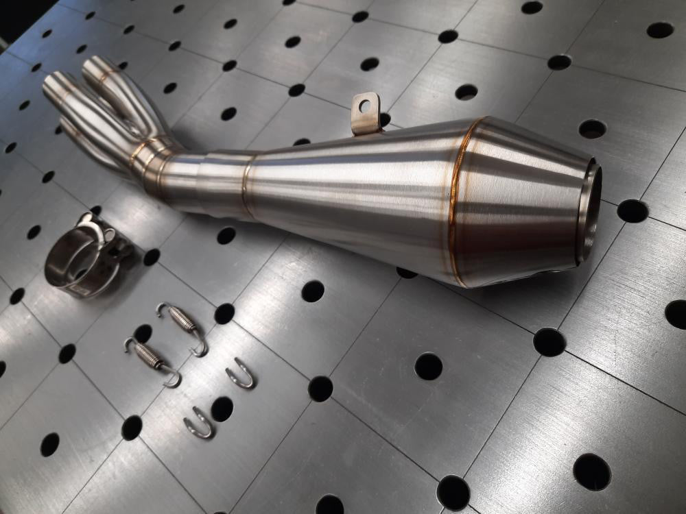 Hand made stainless steel exhaust for K100 - 8V – K Parts Holland